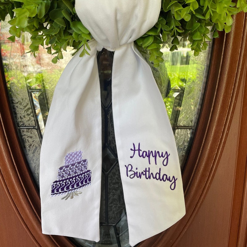 Embroidered Sash - Etsy