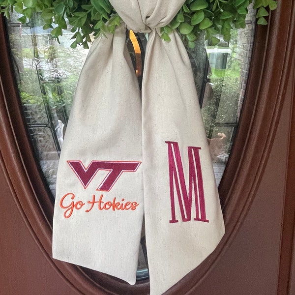 Virginia Tech Wreath - Etsy