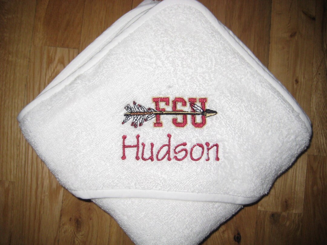Personalized FSU Hooded Towel - Etsy