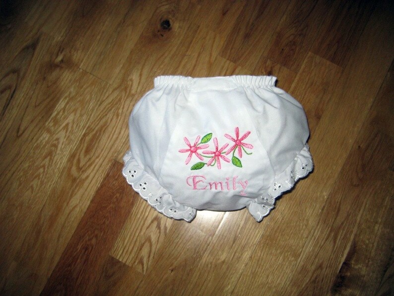 Personalized Flower Diaper Cover | Etsy