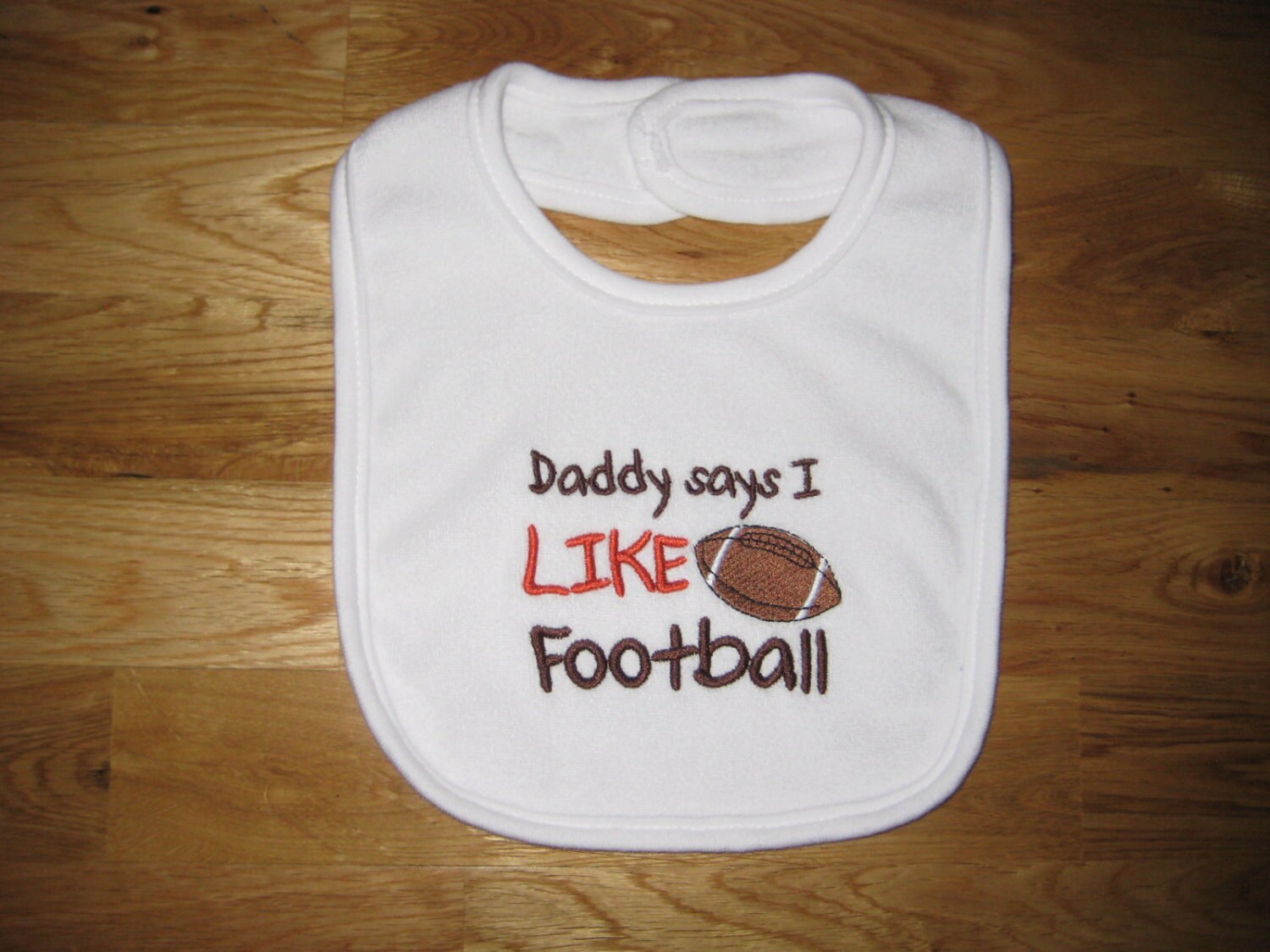 Football Baby Bib | Etsy