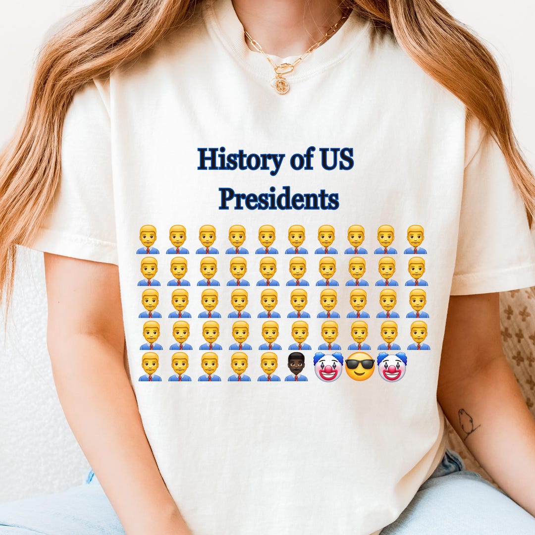 History of US Presidents Emoji Chart Shirt - Political Humor Tee - Etsy