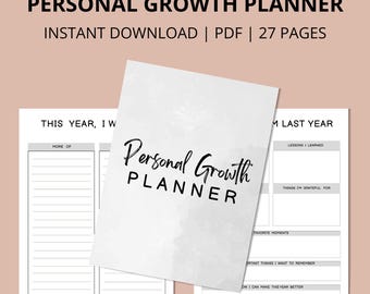 Personal Growth Planner (from Personal Development Collection) - Etsy
