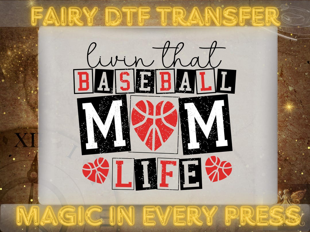 Baseball Mom Dtf Shirt Design,mom Heat Transfer for Shirts,mom Hot Peel ...