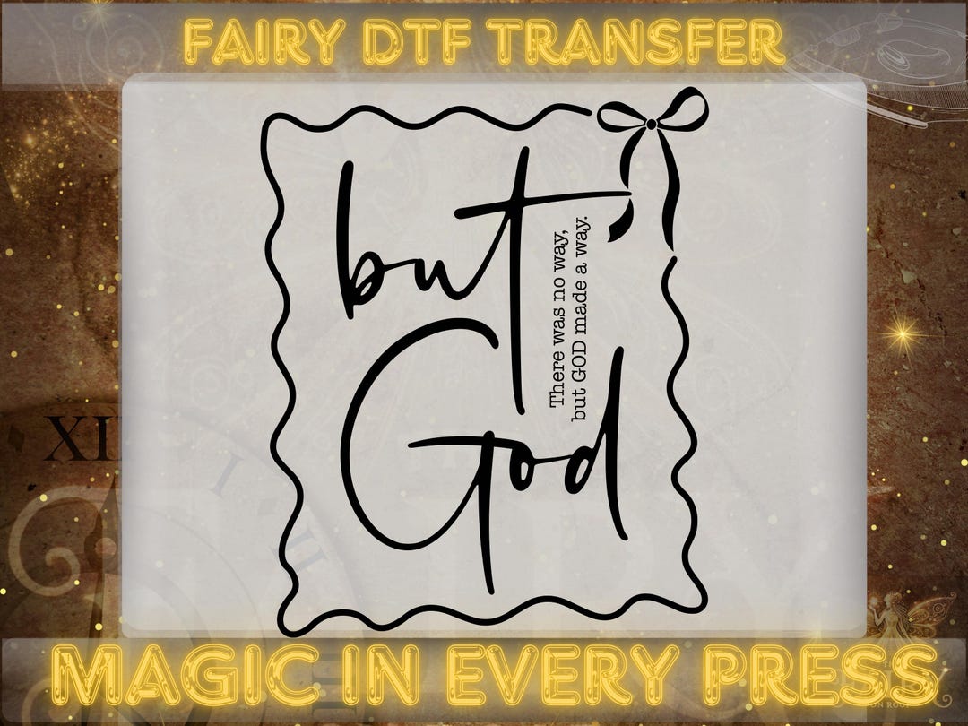 God Find Way DTF Transfer: Christian Shirt Design - Etsy