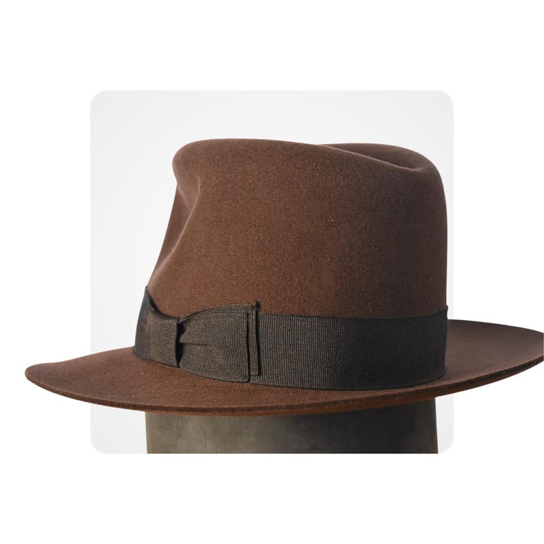 Custom Fedora – the Raider – Handmade, Sable Raiders of the Lost Ark ...