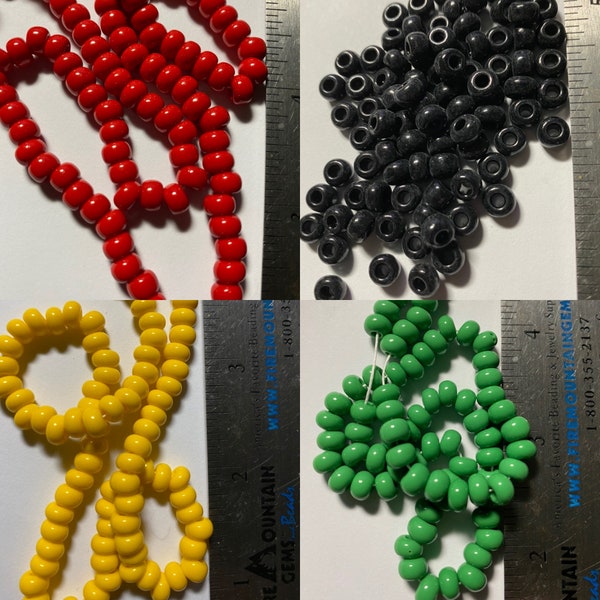 Rasta Bead Bracelet - Etsy