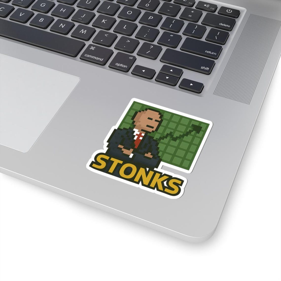 Stonks - 8-bit Meme Sticker - Fun Stock Market Decor for Entrepreneurs ...