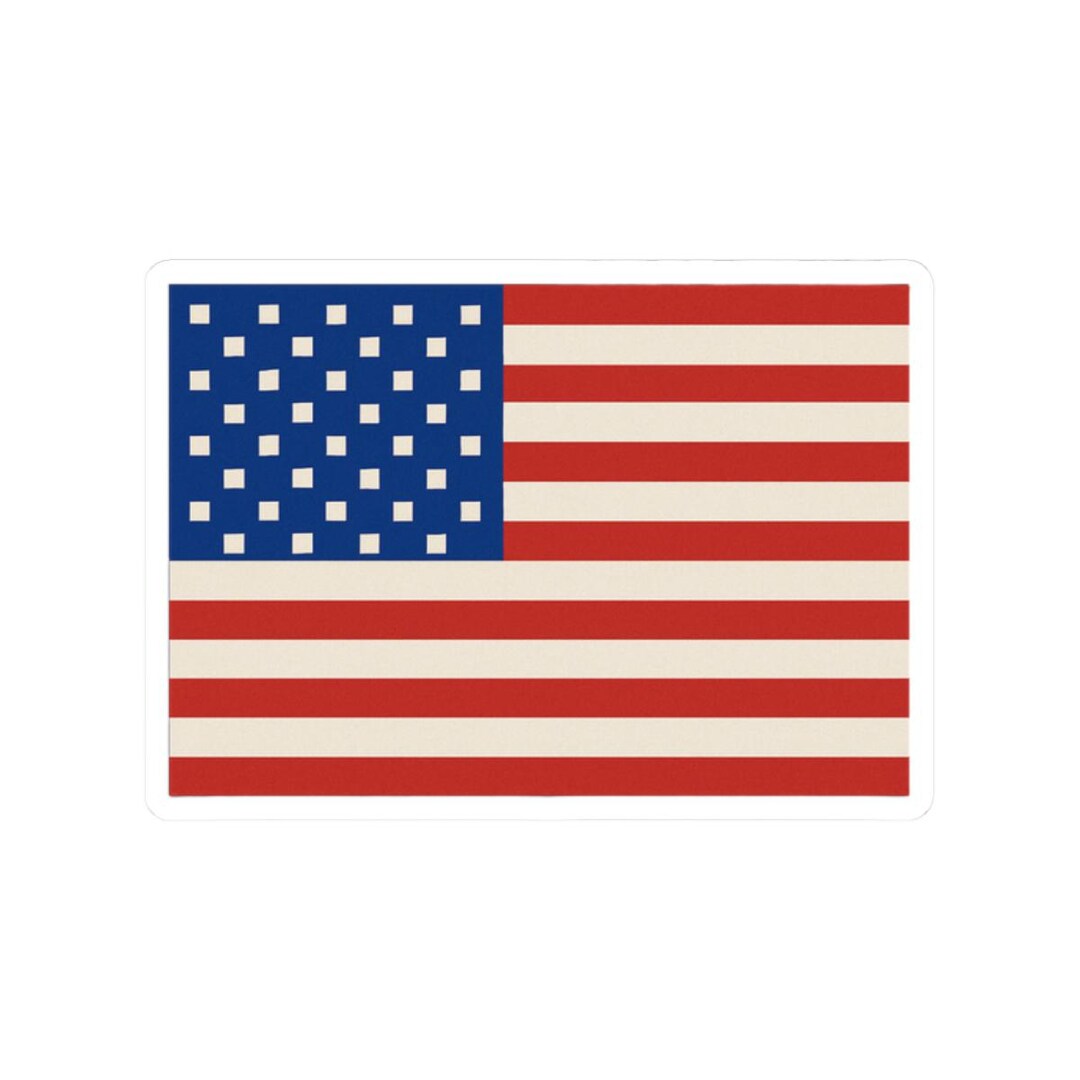 8-bit American Flag Sticker, Great for Laptops, Water Bottles, Car ...