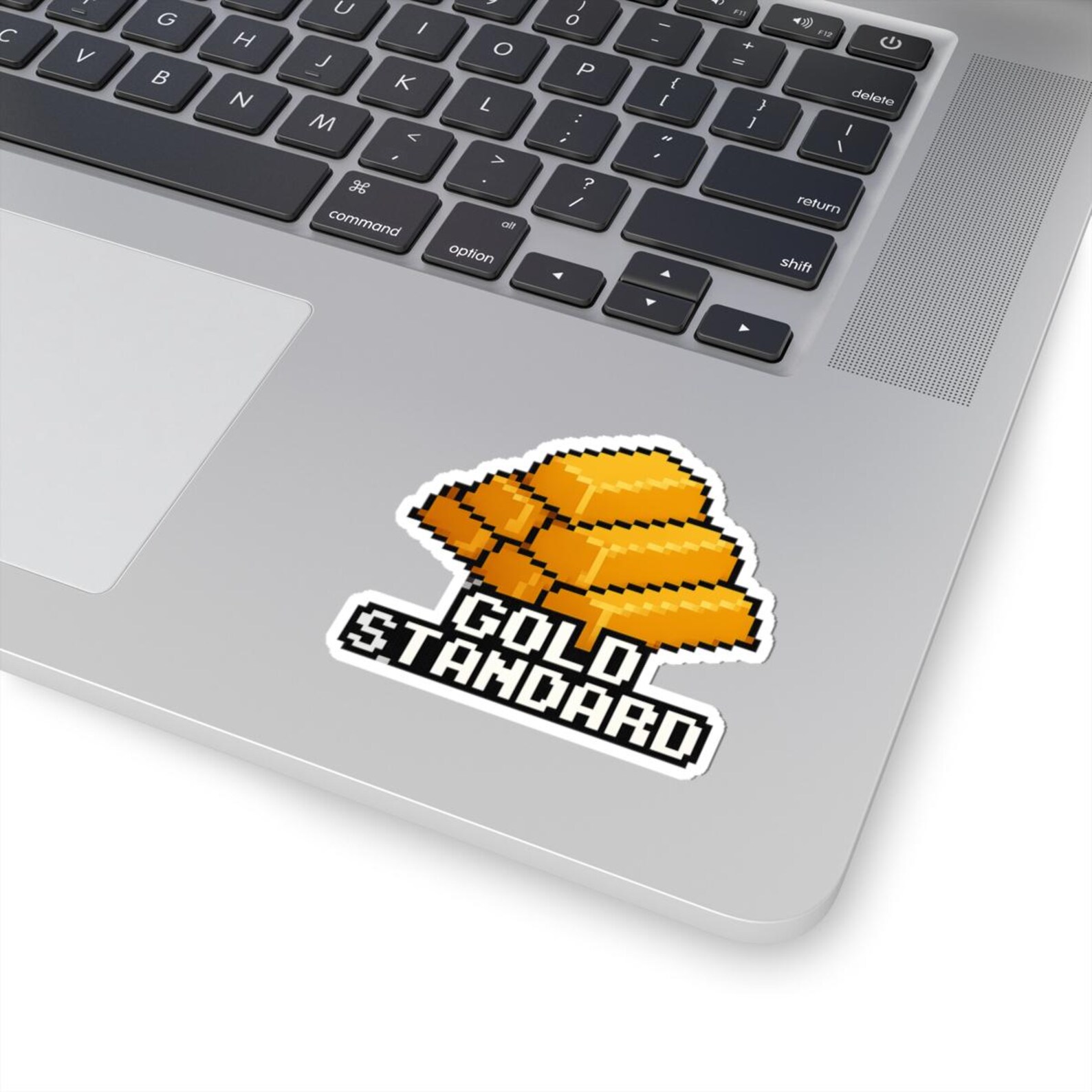 Gold Standard 8-bit Gold Bars Sticker, Laptop Decor, Gift for Gamers, Fun Wall Art - Etsy