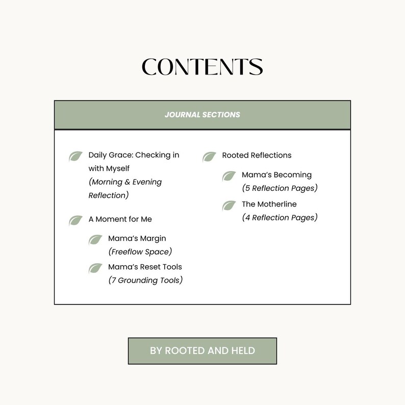 New Mom Self-care Journal Printable | Postpartum Reflection Pages ...