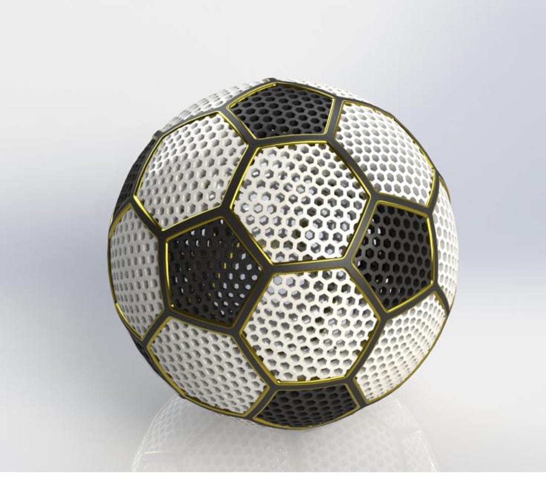 Airless Soccer Ball 3D Printable STL File | Durable, Hollow Design for ...