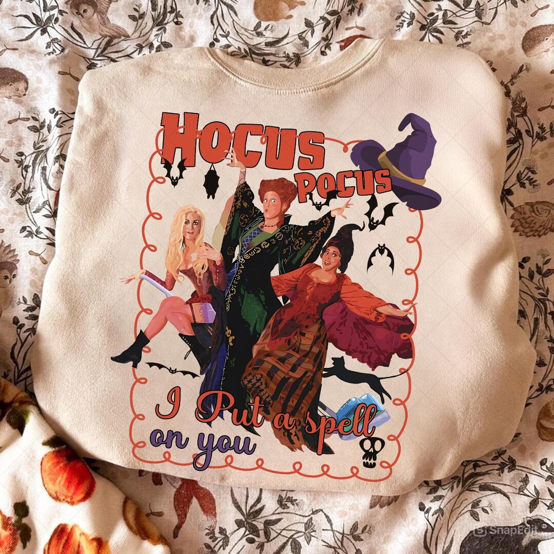 Preppy Halloween Hocus Pocus Coquette, Cute Witches Png, Pastel Spooky ...