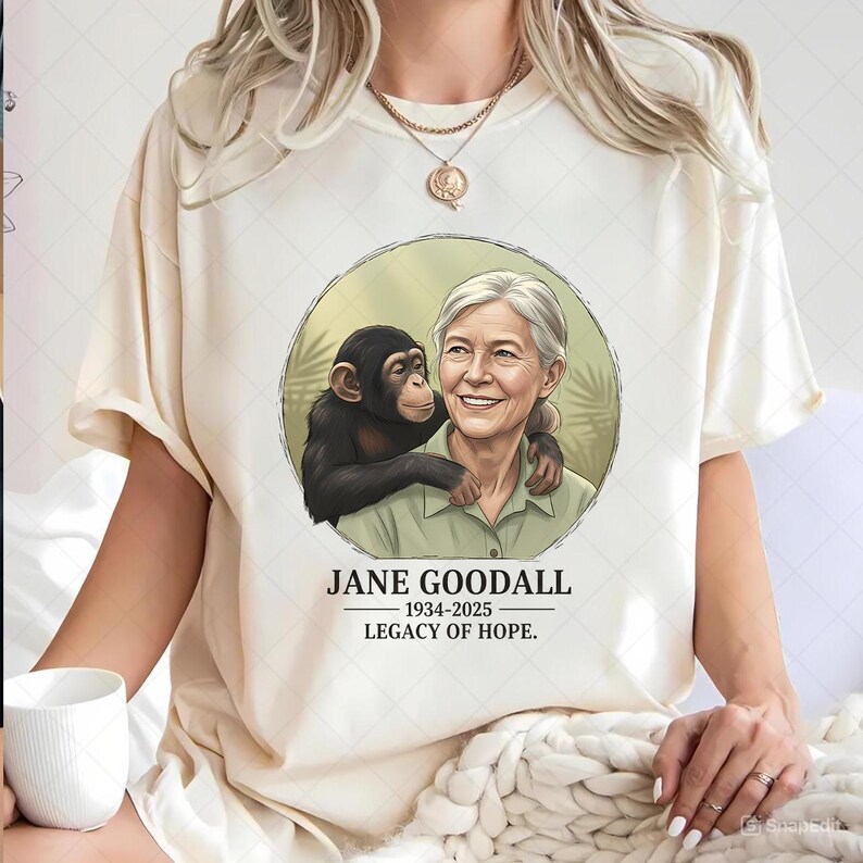 Jane Goodall Png, Jane Goodall Png, Remember Jane Goddall, Thank You ...