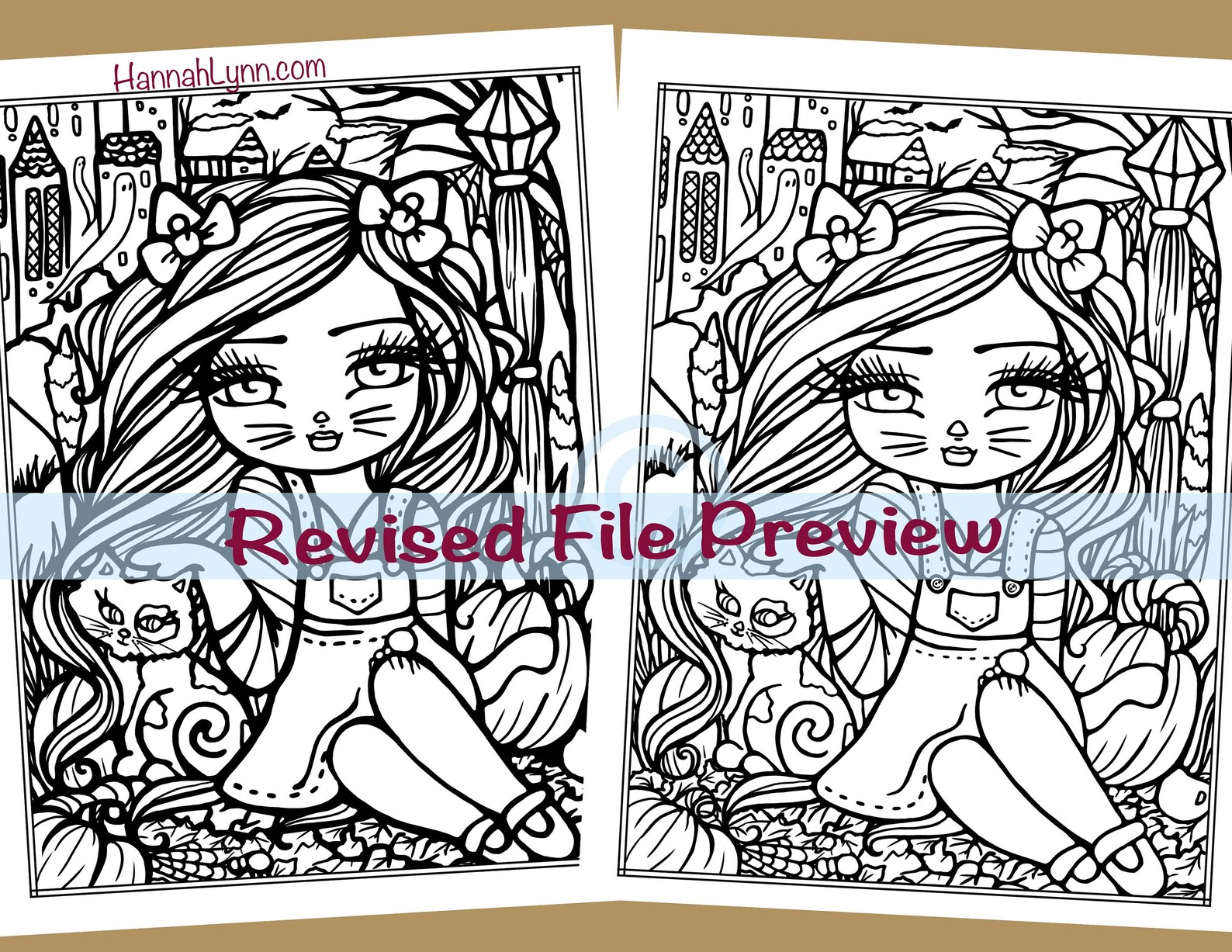 PDF DIGITAL Printable Coloring Book Enchanted Halloween Whimsy - Etsy