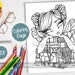 PDF DIGITAL Printable Coloring Book Fairy Tale Princesses & Storybook ...