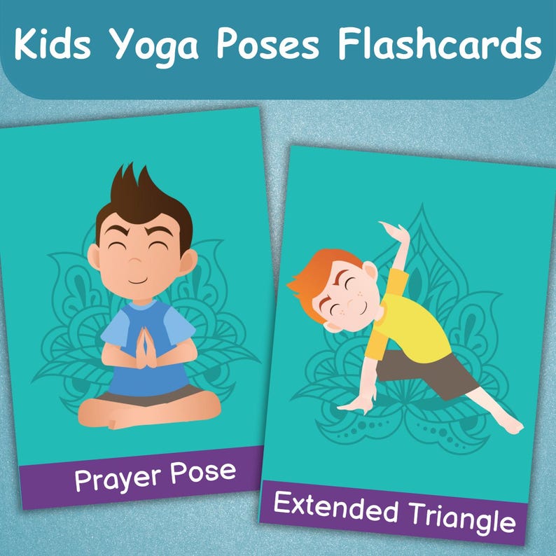Kids Yoga Flashcards Printable | Toddler Yoga Poses, Montessori ...