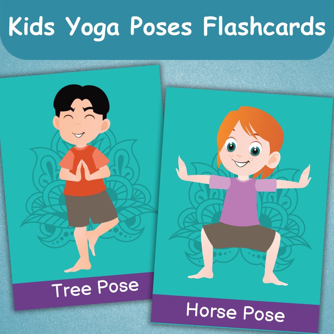 Kids Yoga Flashcards Printable | Toddler Yoga Poses, Montessori ...