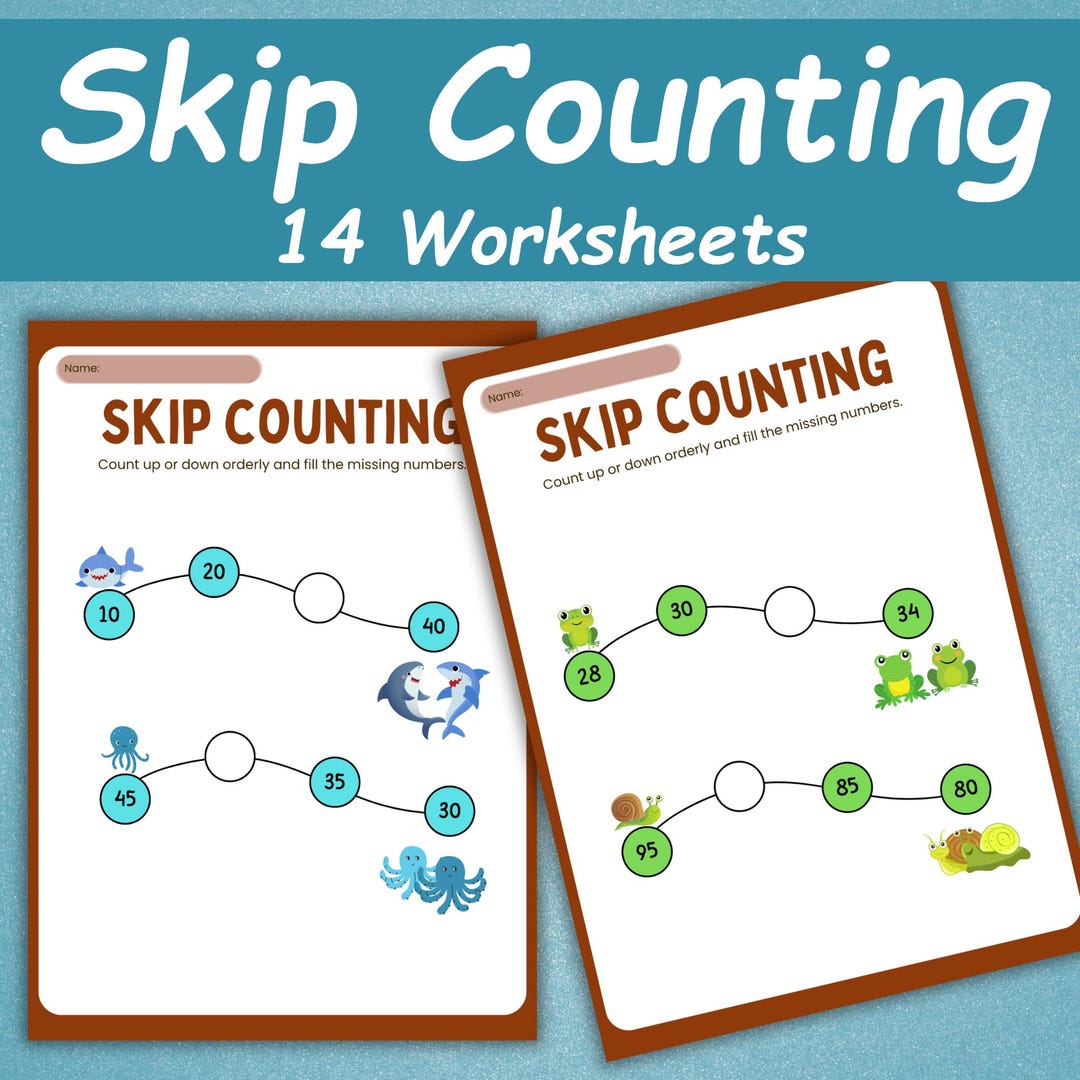 Skip Counting Worksheets for Kids | Homeschool Counting Practice ...
