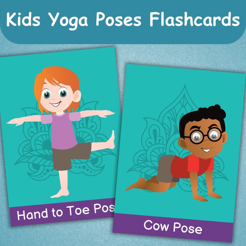 Kids Yoga Flashcards Printable | Toddler Yoga Poses, Montessori ...
