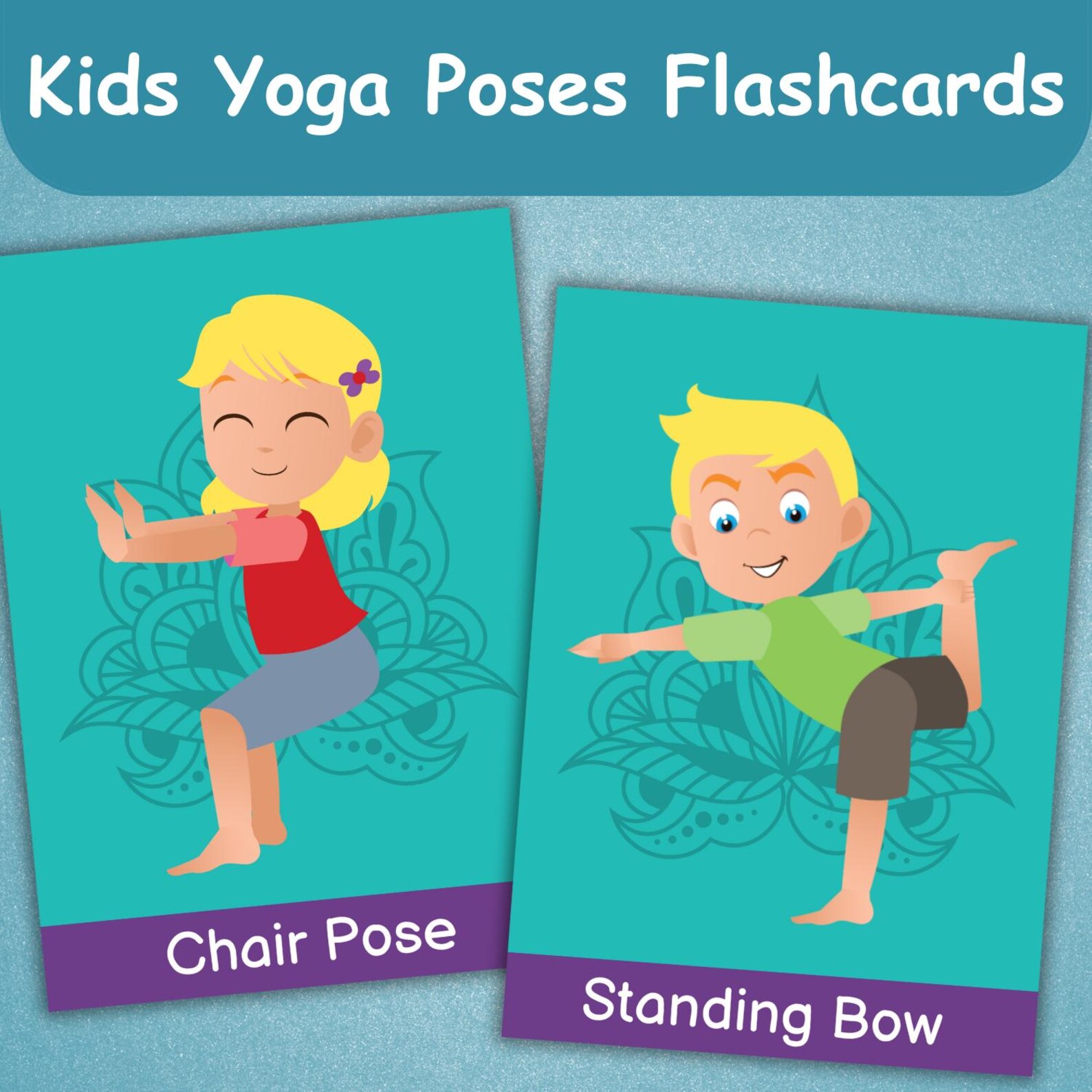 Kids Yoga Flashcards Printable | Toddler Yoga Poses, Montessori ...