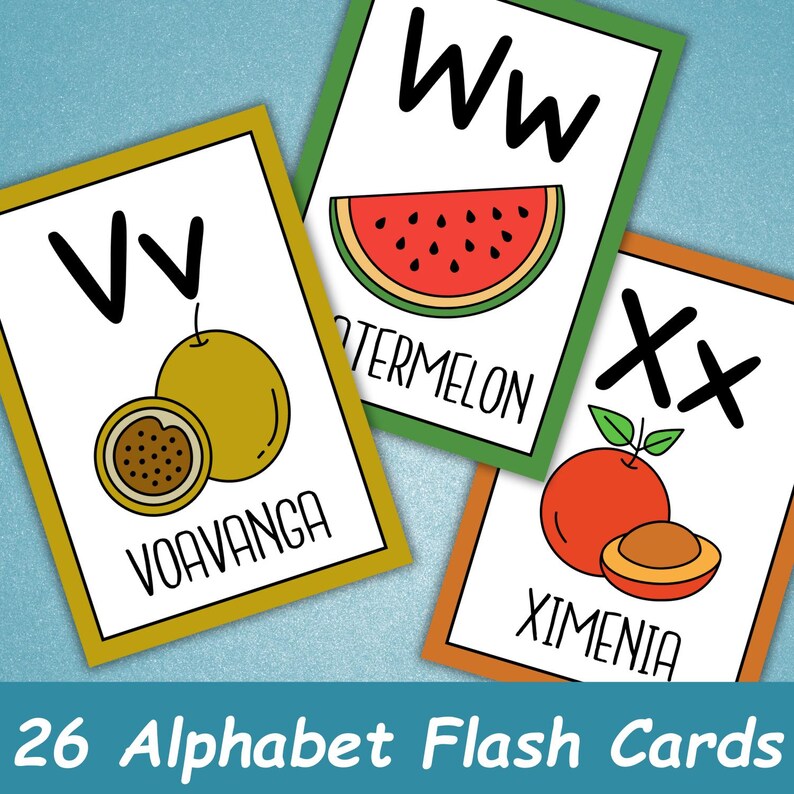 26 Alphabet Flashcards | Kids ABC Flashcards | Printable ABC Cards ...