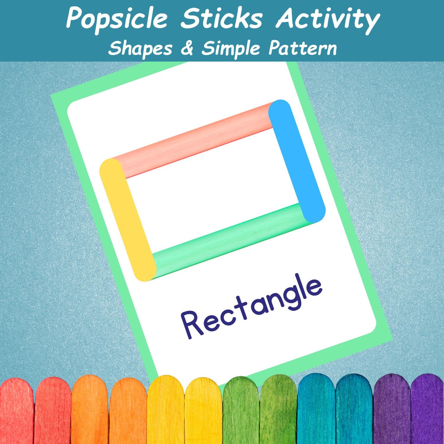 Popsicle Sticks Shapes Activity | Kids Learning Shapes & Patterns ...