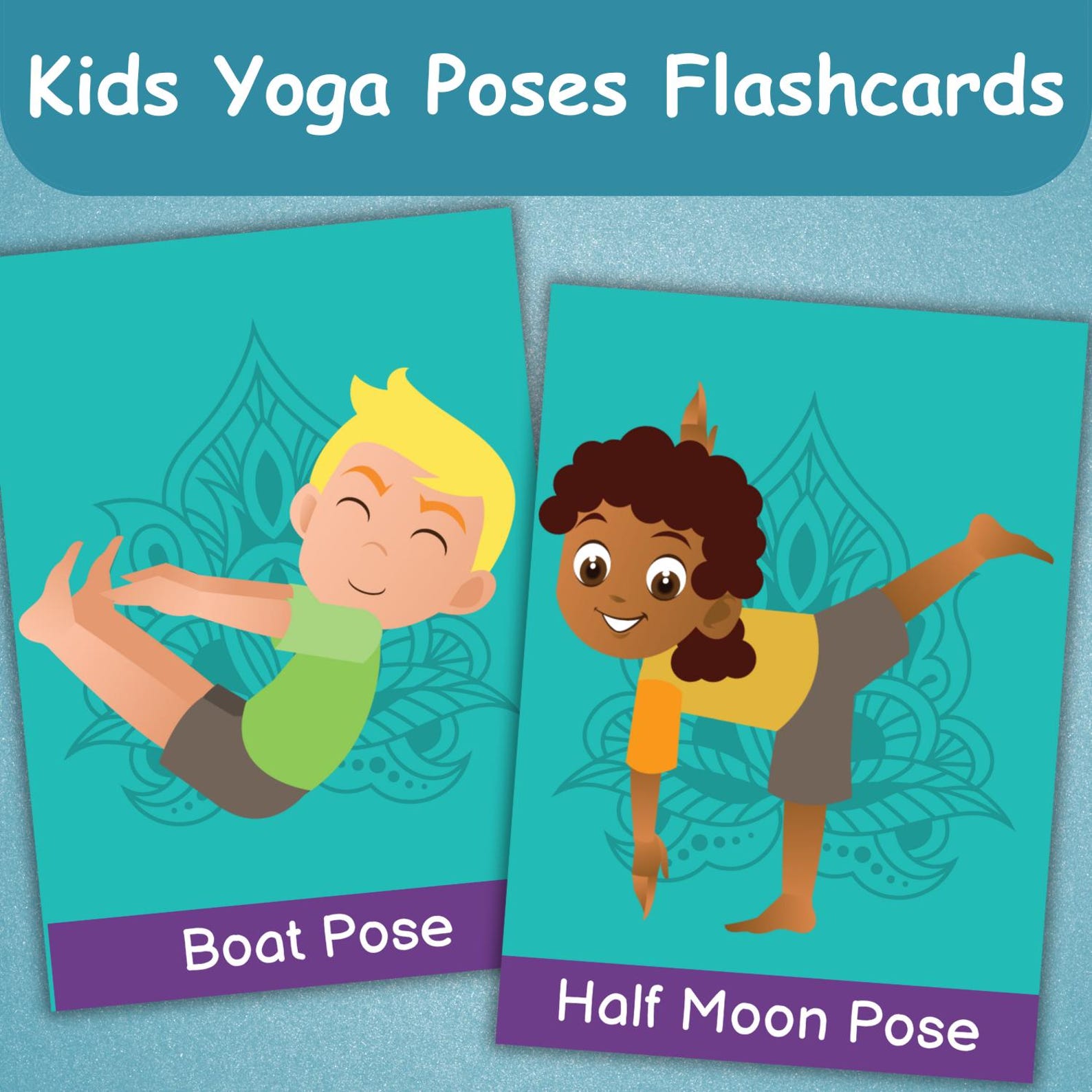 Kids Yoga Flashcards Printable | Toddler Yoga Poses, Montessori ...
