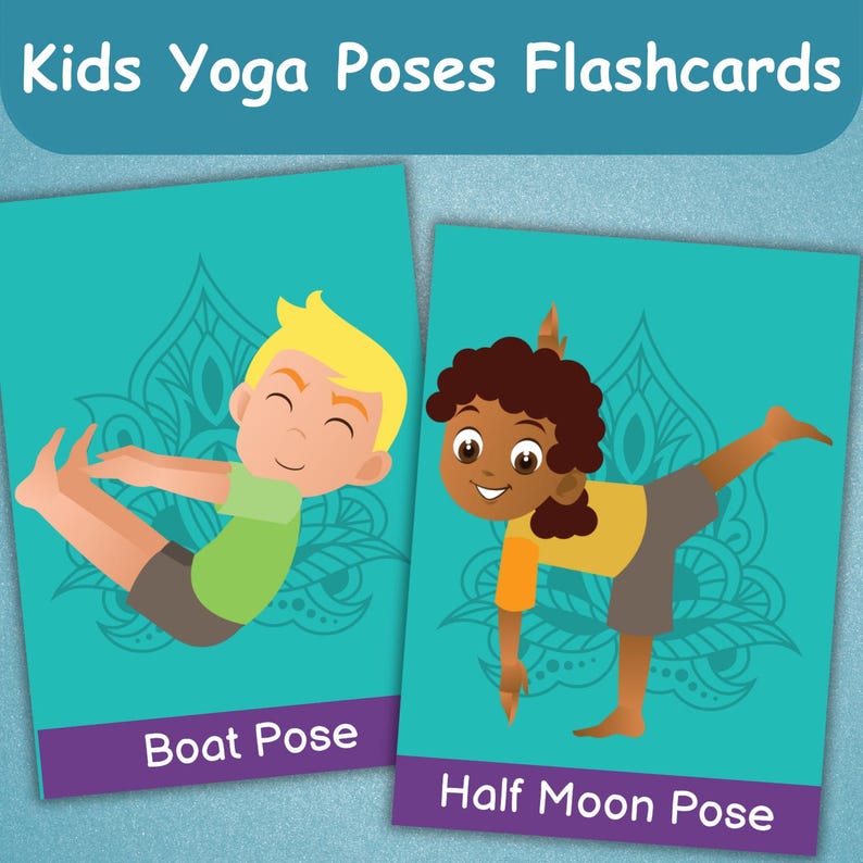Kids Yoga Flashcards Printable | Toddler Yoga Poses, Montessori ...