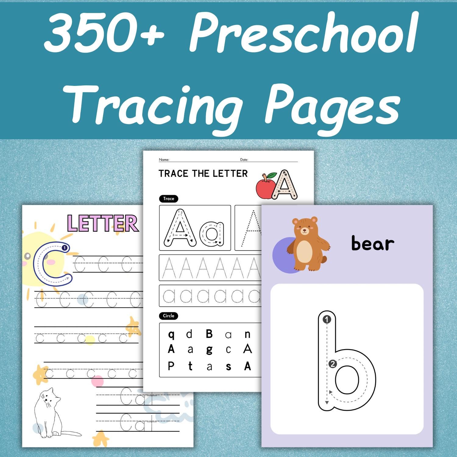 350+ Preschool Tracing Worksheets for Kids | Toddler Tracing Pages ...