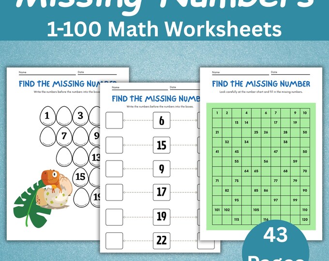 Buy Write the Missing Numbers 1 to 100 / Preschool / Kindergarten ...