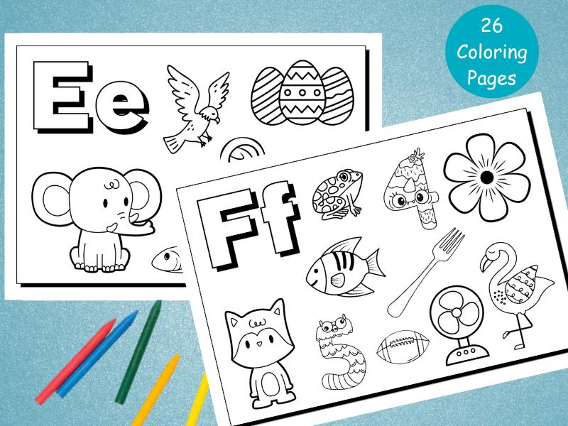 Alphabet Coloring Pages for Kids | Preschool Alphabet Activities | ABC ...