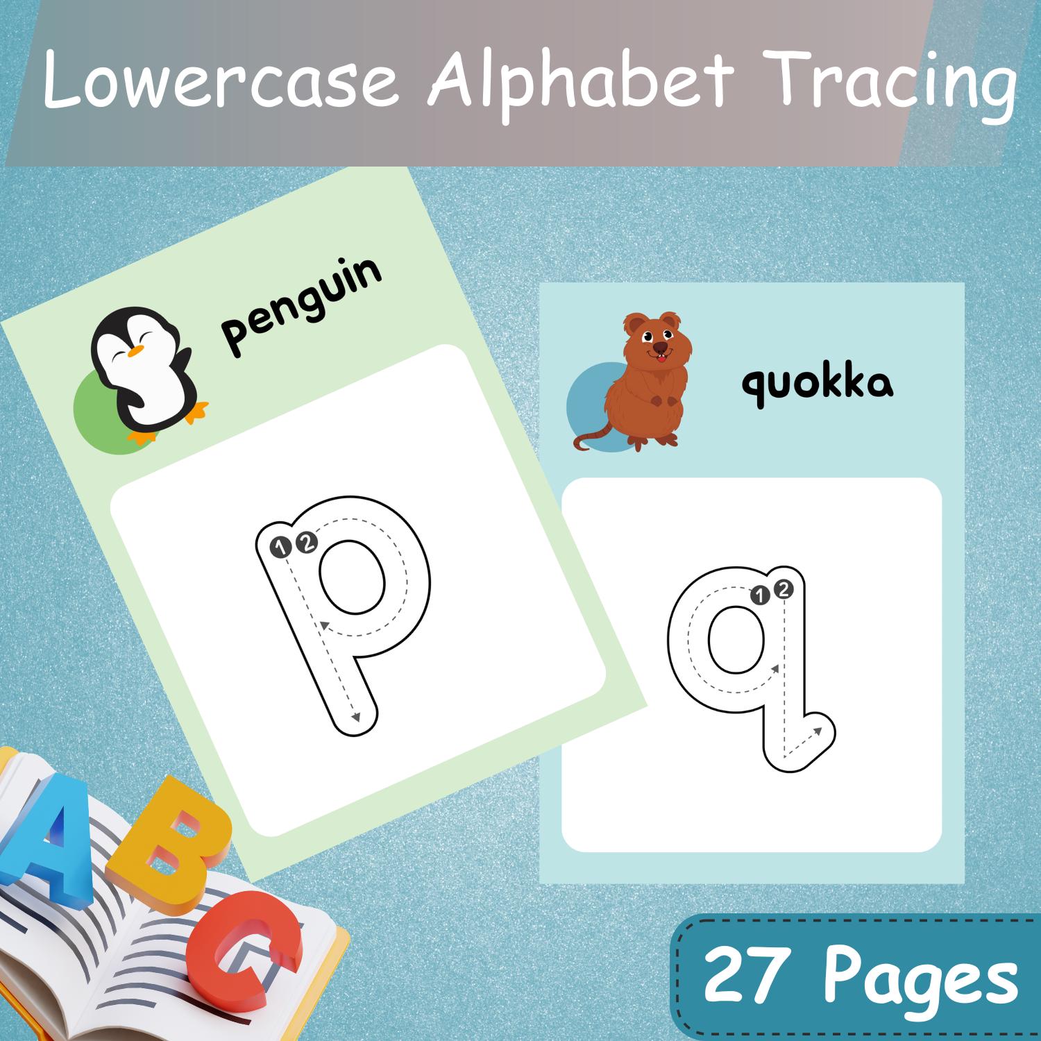 Animals Alphabet Tracing Worksheet | Letter Tracing Activity for Kids ...