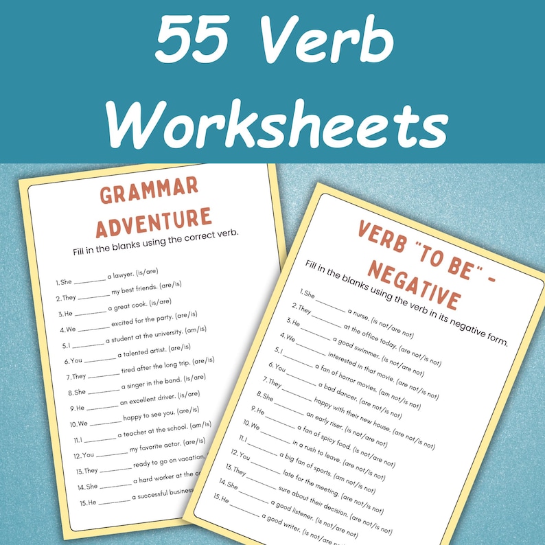 Verb to Be Worksheets | Verbs Worksheets Grammar Activity | English ...