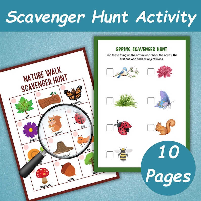 Nature Scavenger Hunt Printables | Kids Nature Hunt Activities ...