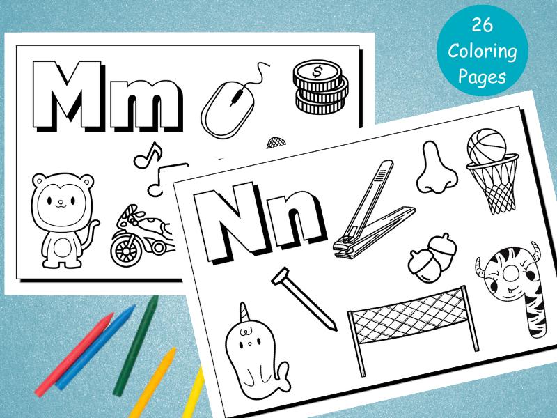 Alphabet Coloring Pages for Kids | Preschool Alphabet Activities | ABC ...