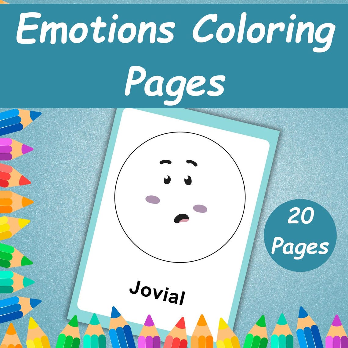 Emotions Coloring Pages for Kids | Printable Emotions Worksheets ...