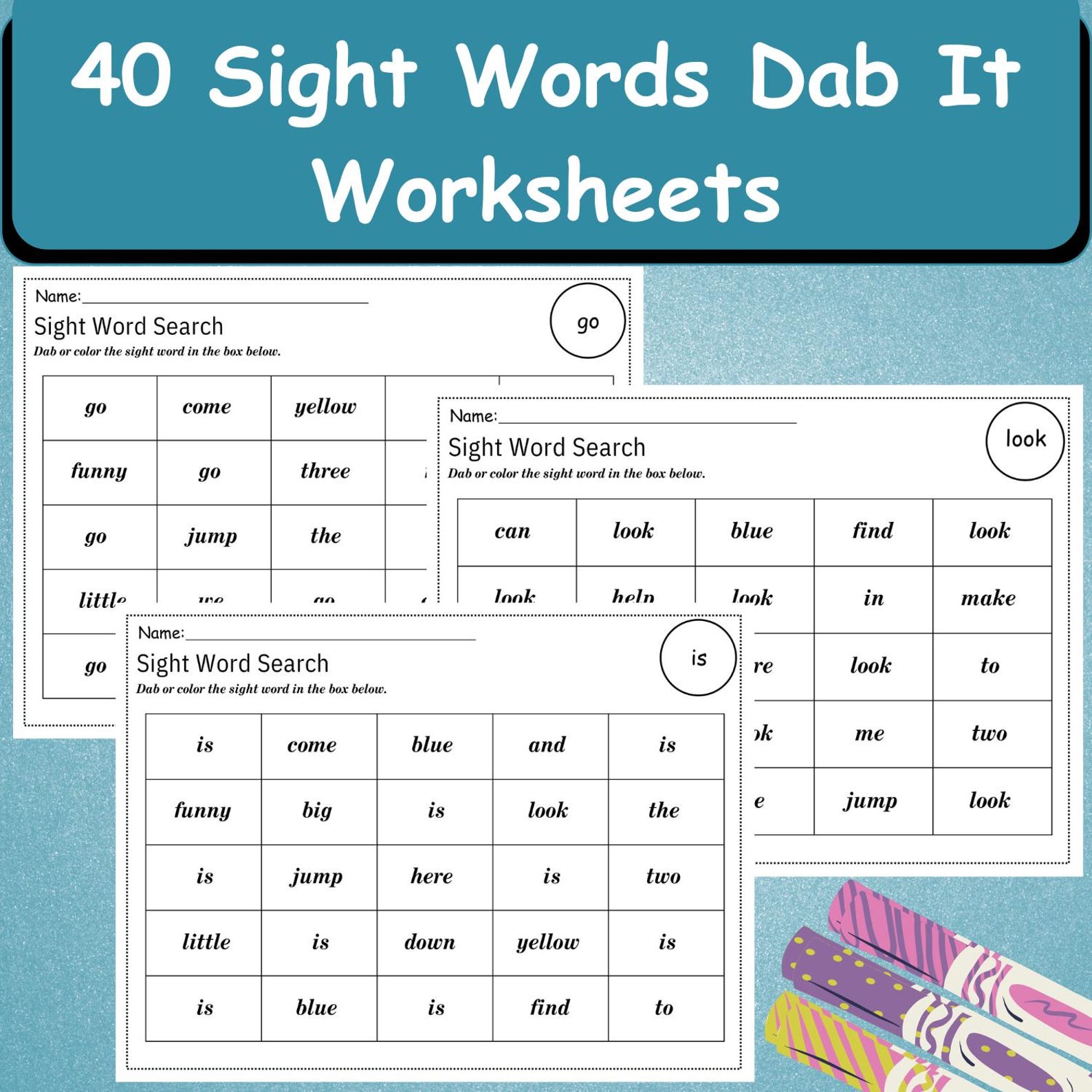 Printable Sight Words Worksheet | Fry Sight Words Kindergarten-1st ...