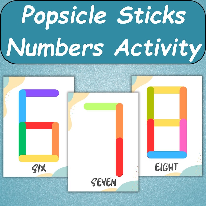 Popsicle Sticks Numbers Activity | Kids Learning Numbers | Preschool ...