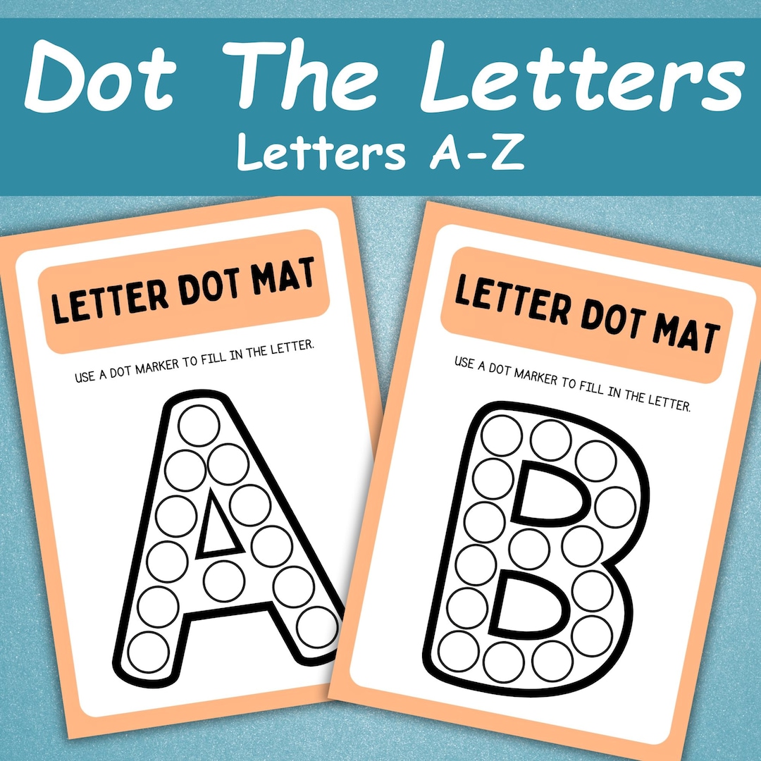Do a Dot Alphabet Worksheets | Dot Marker Letters A–Z | ABC Worksheets ...