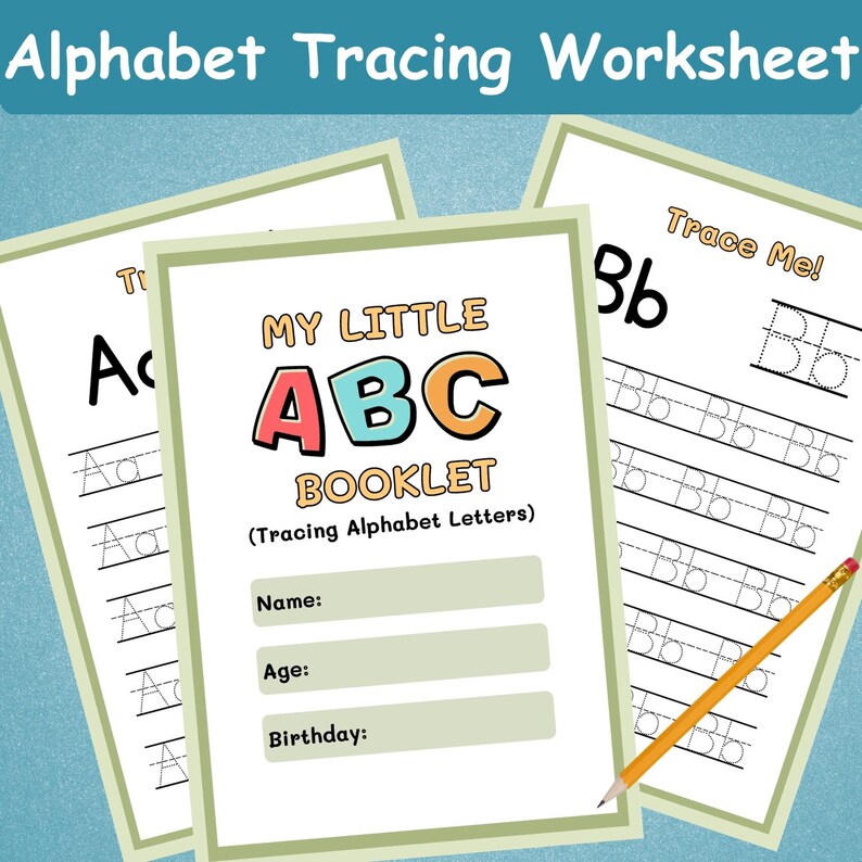 Alphabet Tracing | Letter Worksheets | Workbook Printable Pre-k ...