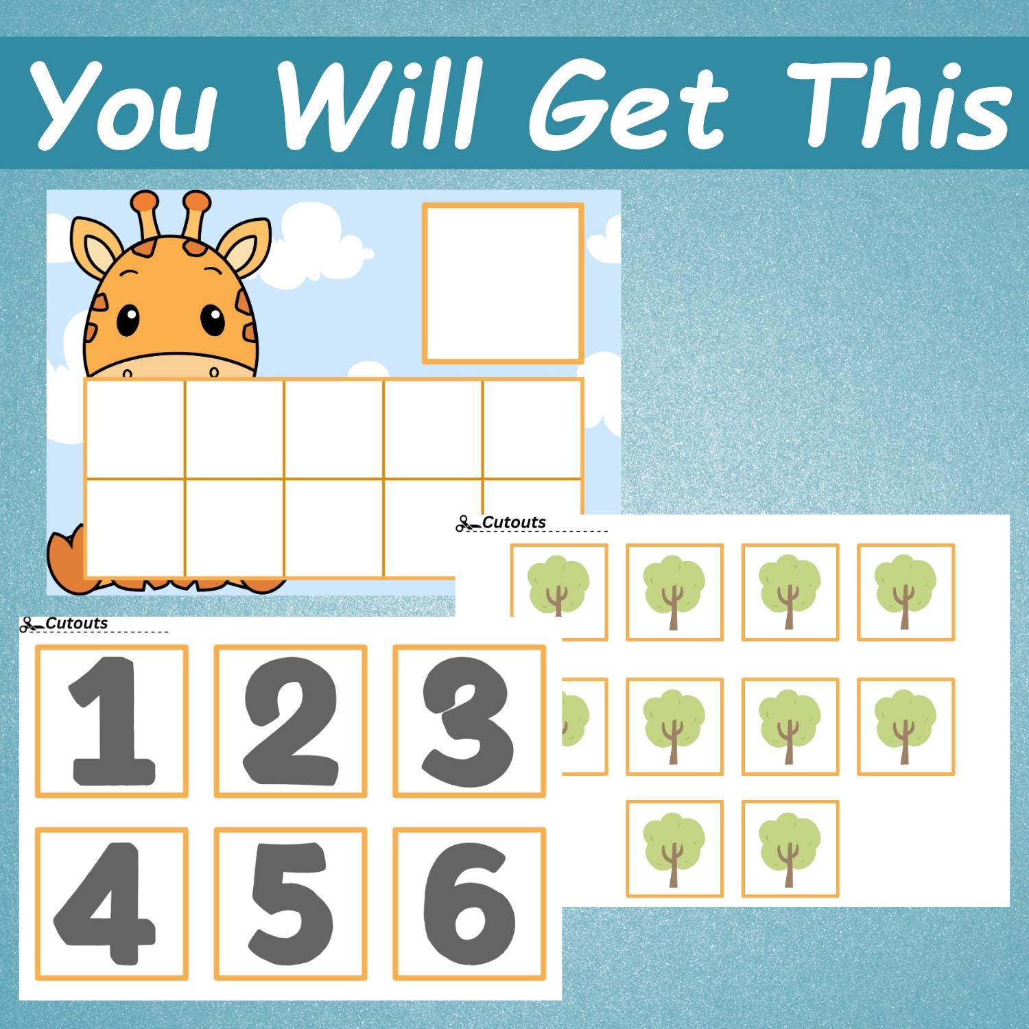 Preschool Math Busy Book: Count and Match Activity, Maths Practice ...