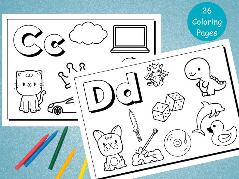 Alphabet Coloring Pages for Kids | Preschool Alphabet Activities | ABC ...