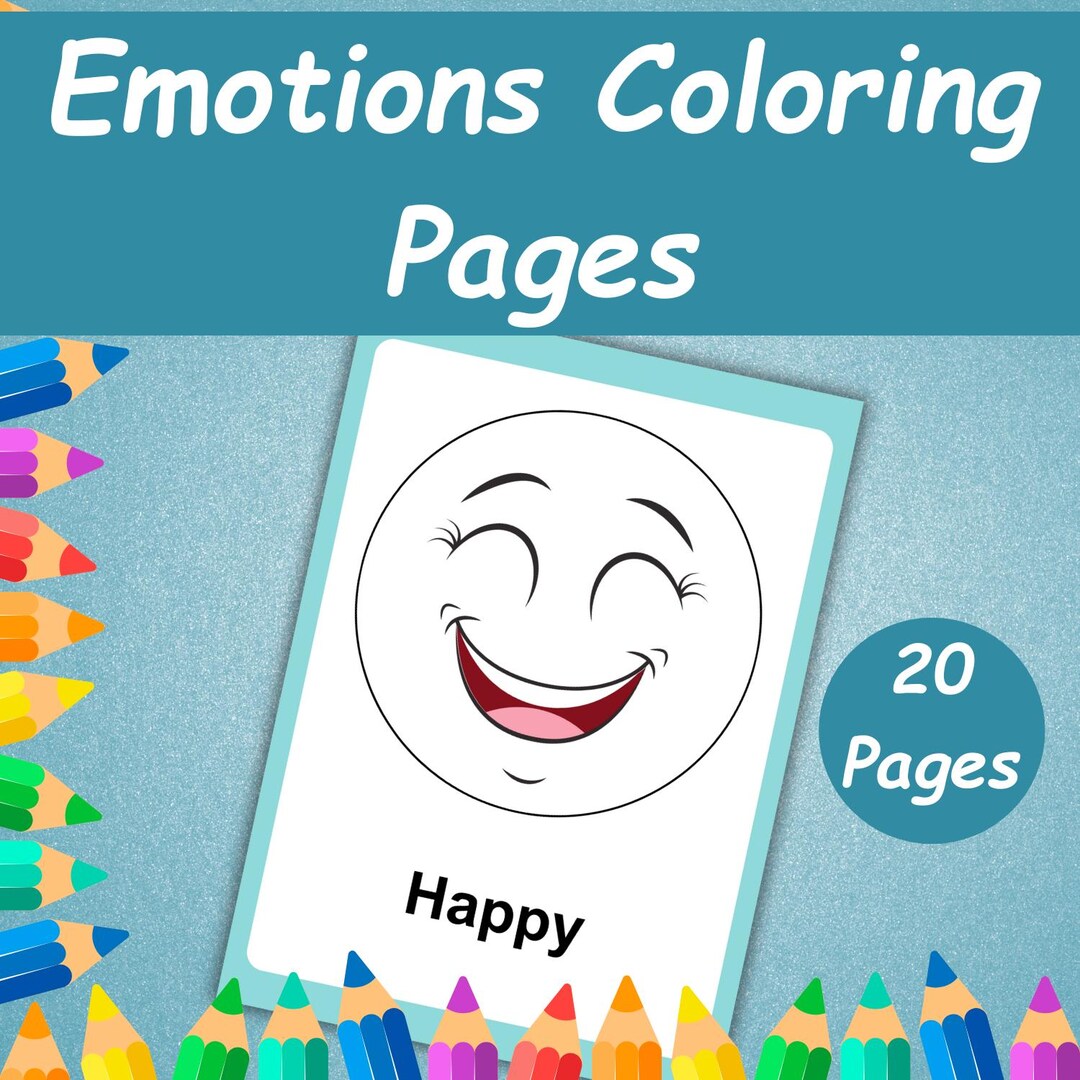 Emotions Coloring Pages for Kids | Printable Emotions Worksheets ...