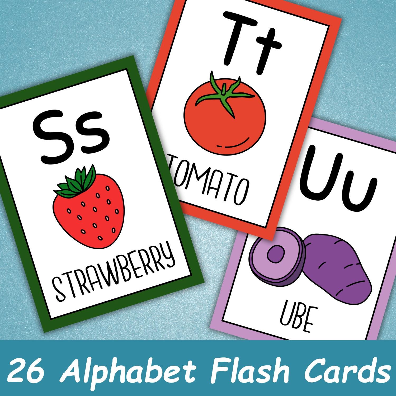 26 Alphabet Flashcards | Kids ABC Flashcards | Printable ABC Cards ...