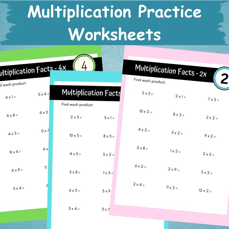 11 Multiplication Worksheets Printable | Math Practice Sheets for Kids ...