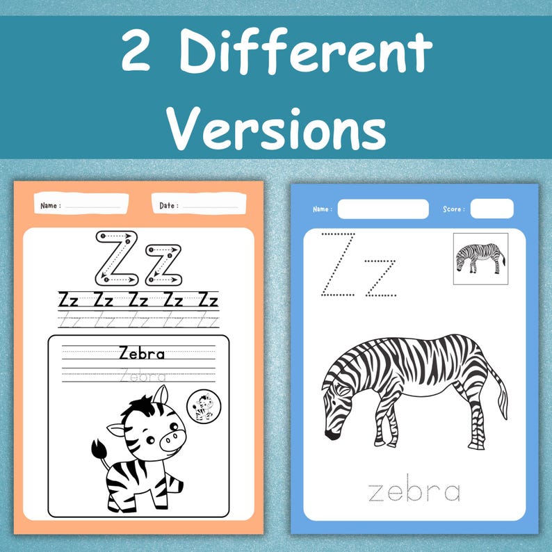 Alphabet Tracing Worksheets | Printable Letter Tracing & Coloring Pages ...