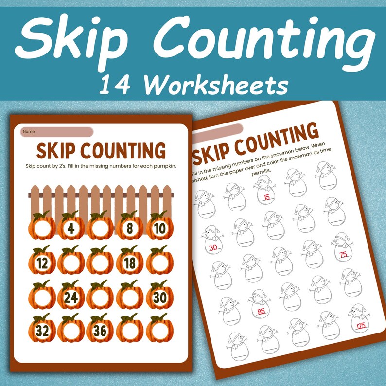 Skip Counting Worksheets for Kids | Homeschool Counting Practice ...