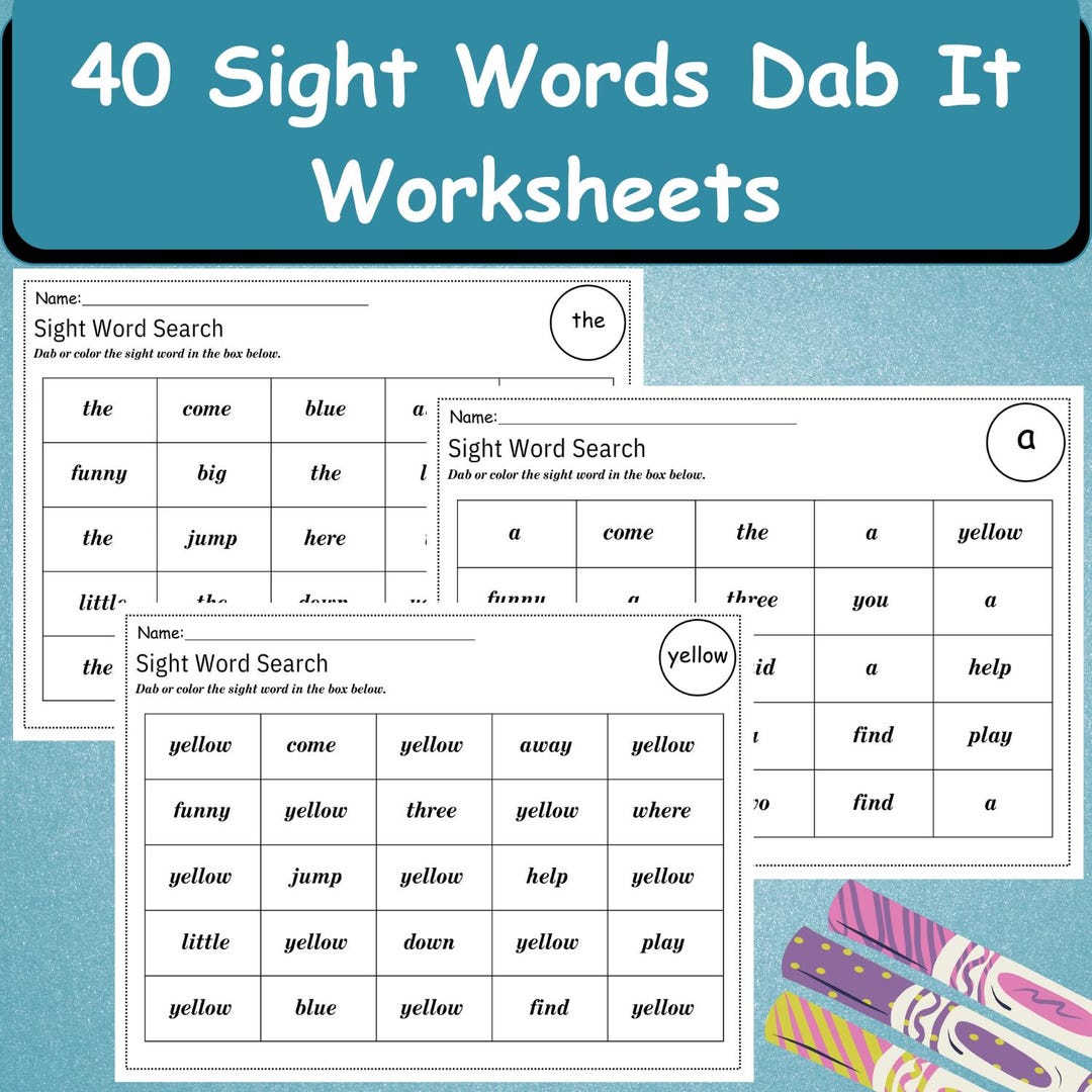 Printable Sight Words Worksheet | Fry Sight Words Kindergarten-1st ...