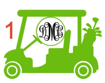 Golf cart decal | Etsy